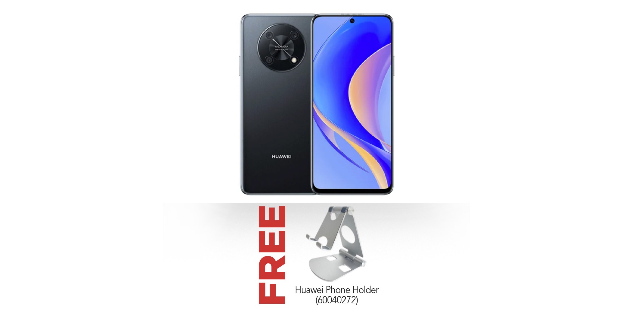 Huawei Nova Y90 Midnight Black & Free Huawei Phone Holder