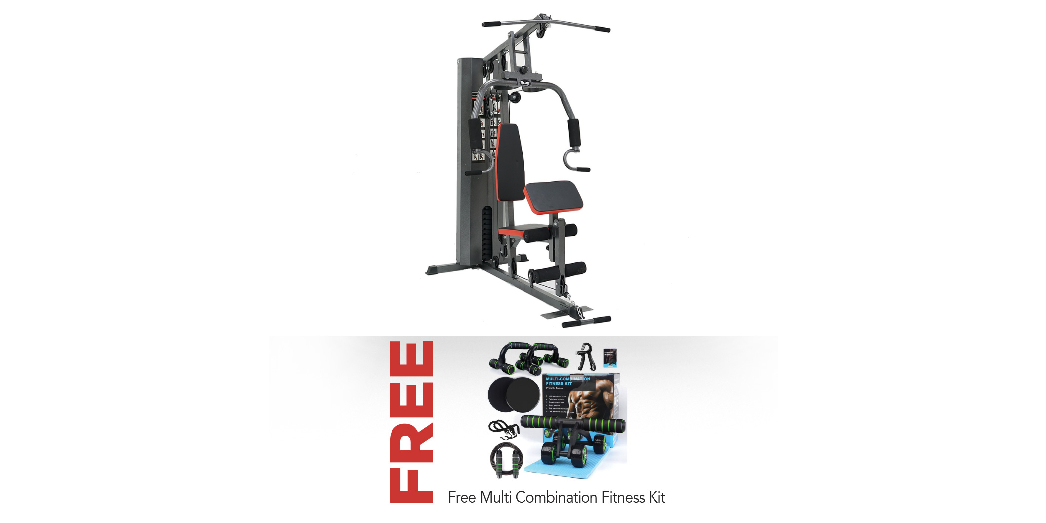 JDM Sports One Station Home Gym & Free Multi Combination Fitness Kit