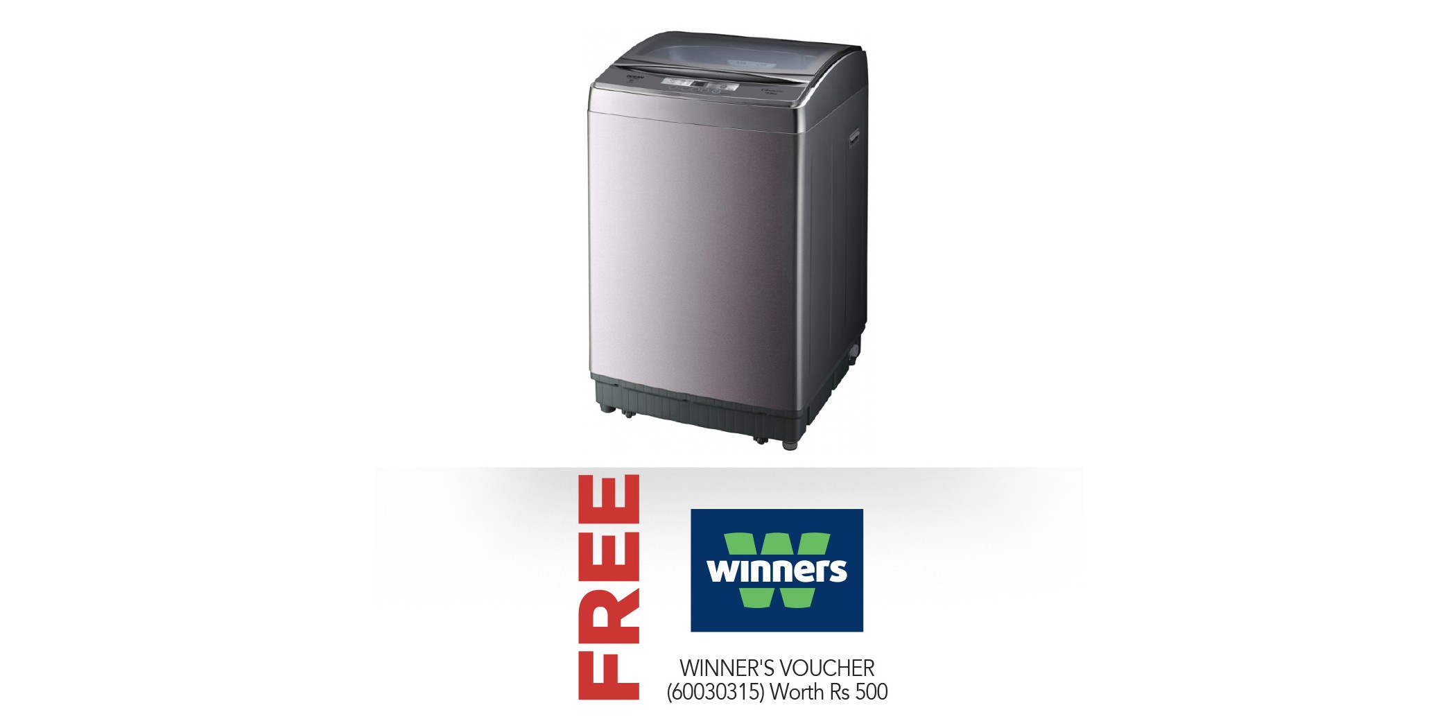 Ocean OTL 1515P Washing Machine & Free Winner's Voucher