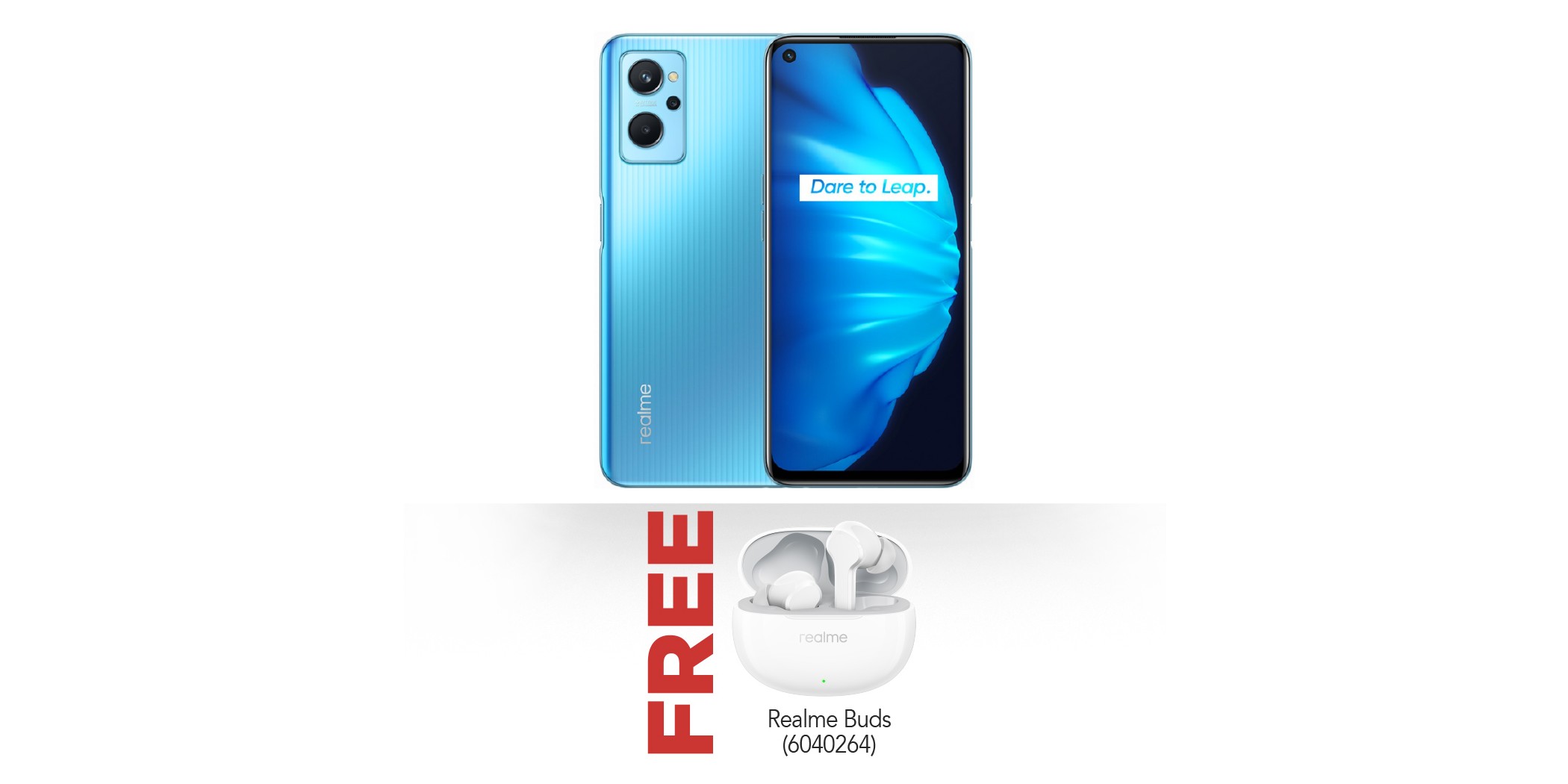 Realme 9i Prism Blue 6GB+128GB & Free Realme Buds