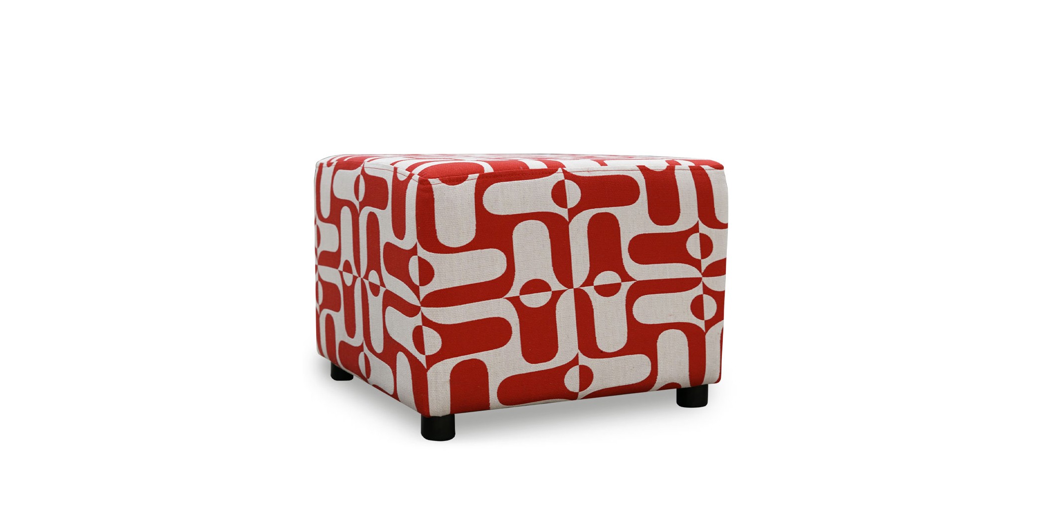 Picasso Ottoman Brown Pattern Fabric
