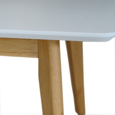 Aimon Coffee Table Natural/White Lacquered Color