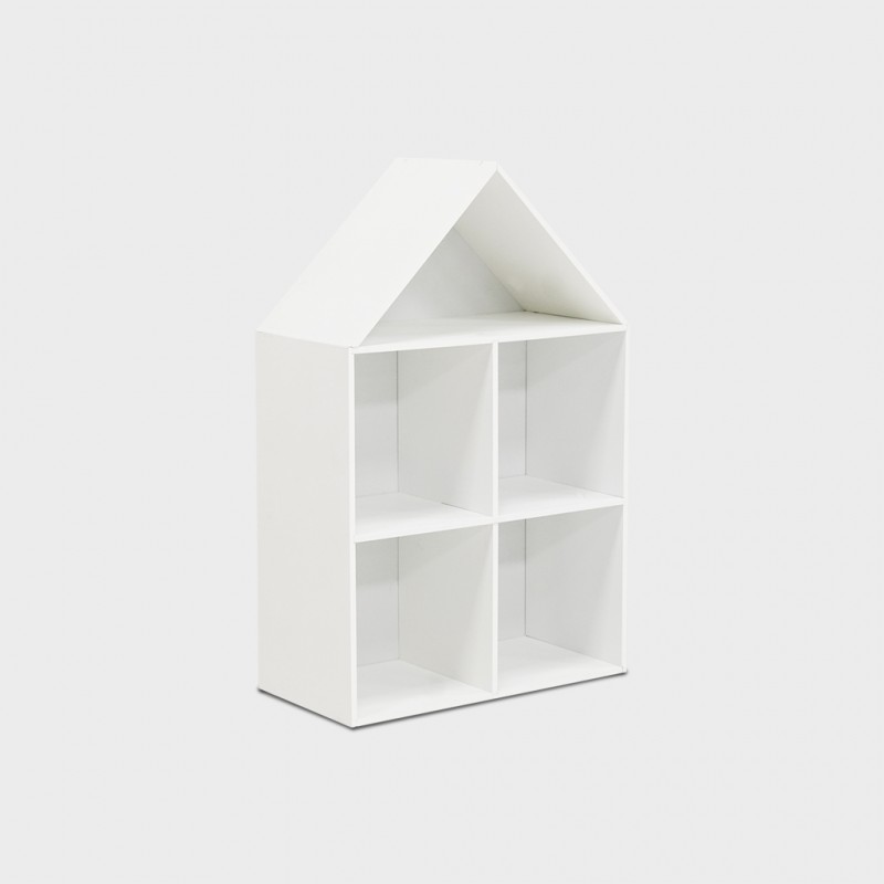 Cubby House 4 Storages White