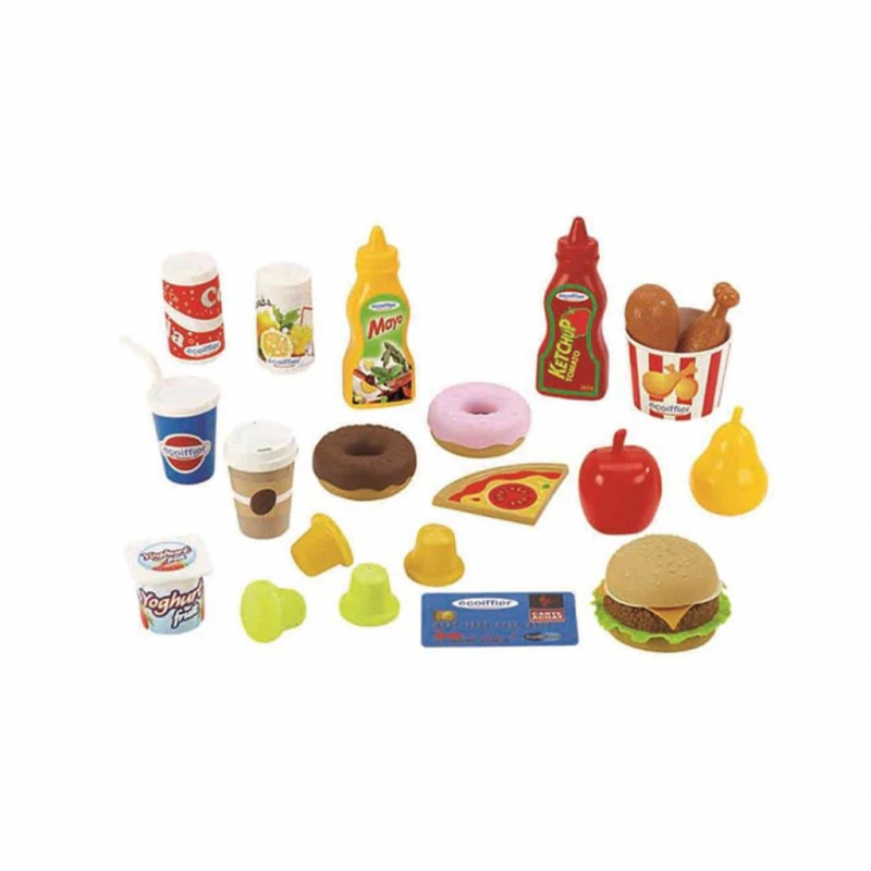 Simba Ecoiffier - 100% Chef Fast Food Center 23 Accessories - 1788