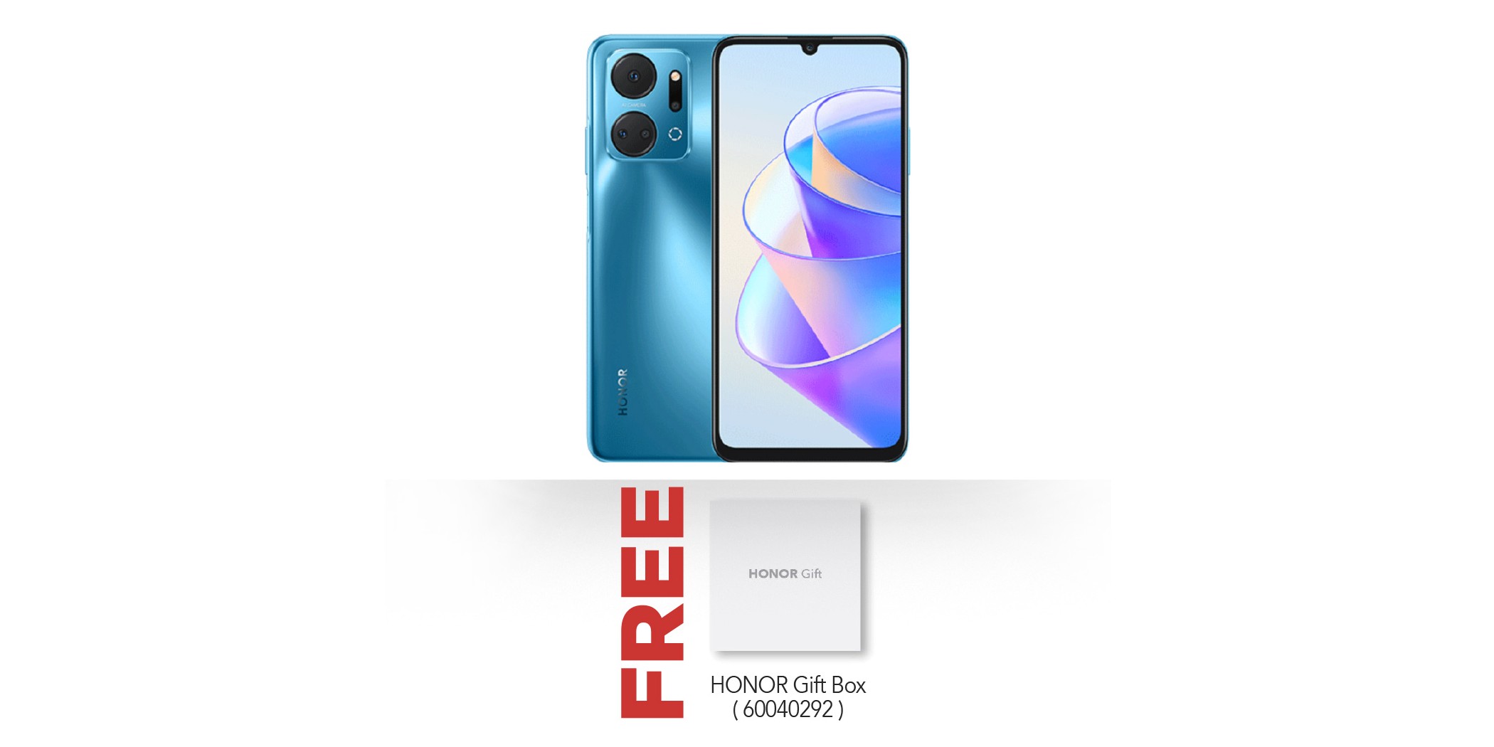 HONOR X7a Ocean Blue & Free HONOR Gift Box