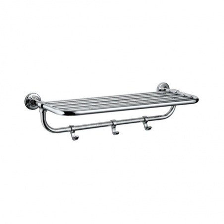 Jaquar AHS Towel Shelf With Lower Hanger AHS-CHR-1581H