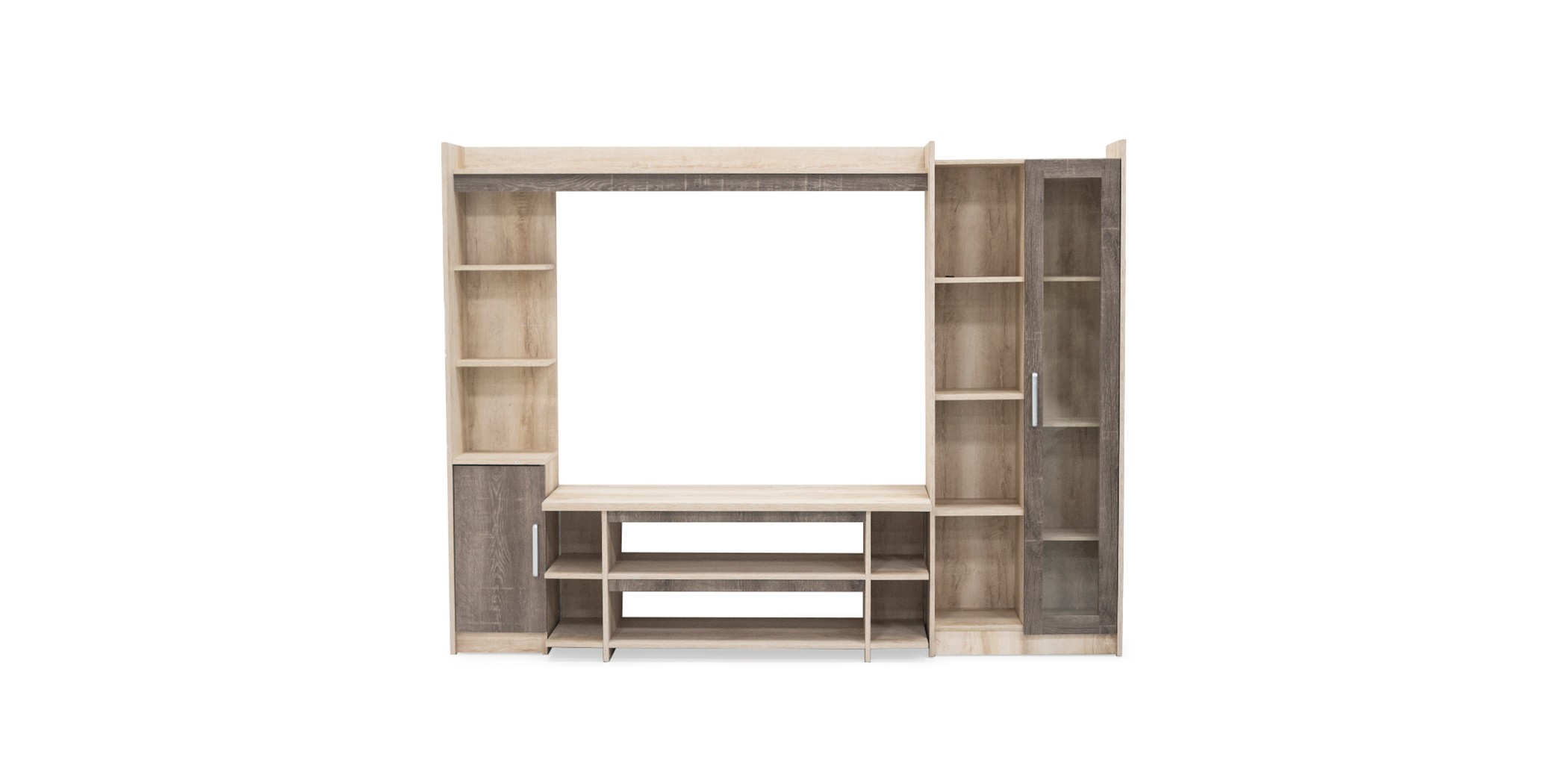 Thiago High TV Cabinet Castillo Oak & Toro Oak