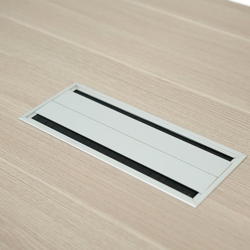 Stellar Disa Office Desk Light Oak & Dark Grey