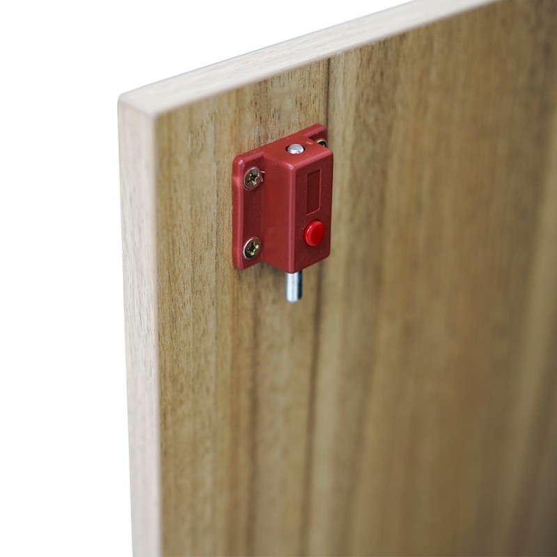 Stellar Iris Filing Cabinet Light Brown Oak & Black PP