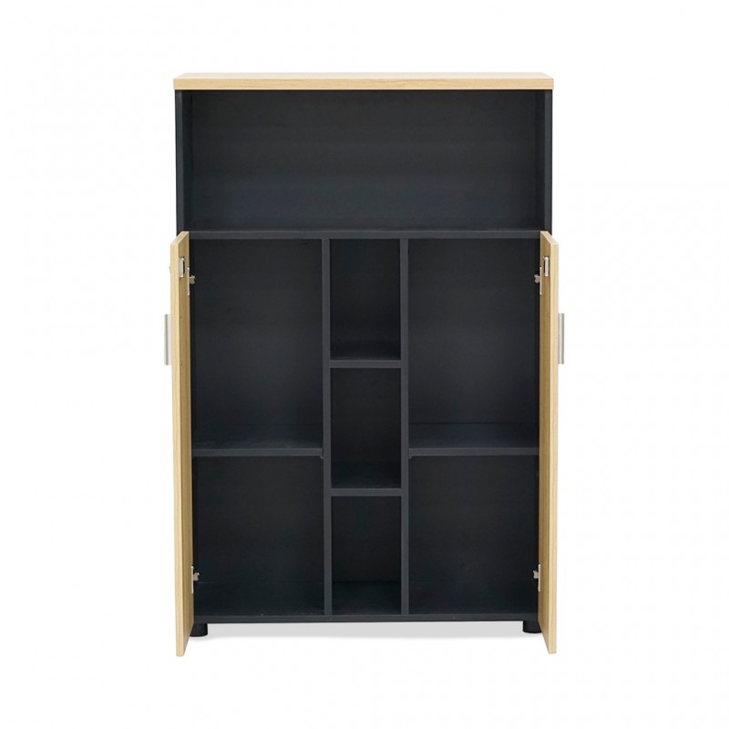 Stellar Mimosa Filing Cabinet Light Oak & Grey