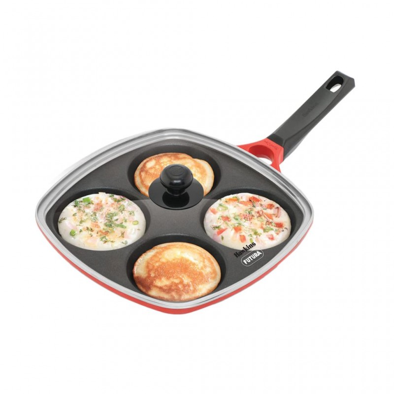 Hawkins DCMS30G 30cm Non Stick Die Cast Multi Snack 4 Cups Pan With ...