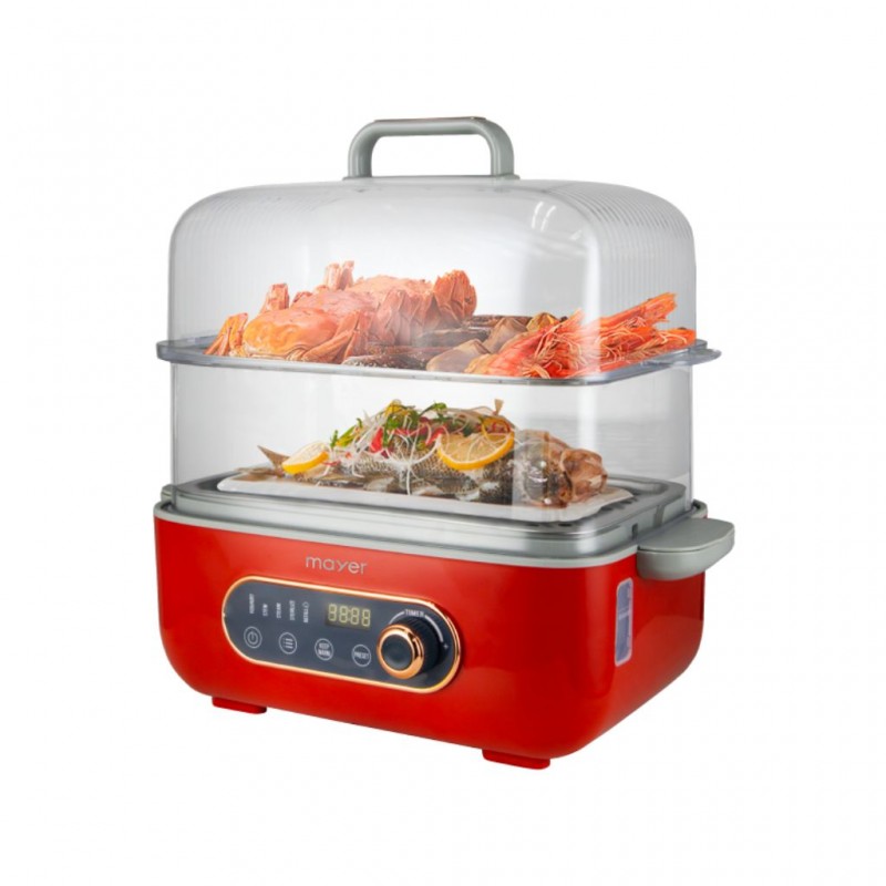 Mayer MMFS10 10L Digital Red Food Steamer