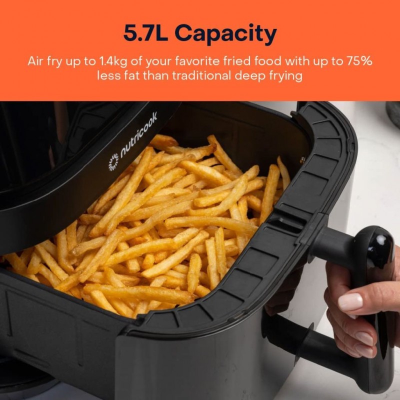 Nutricook NC-AF357V 5.7L 2YW Black Air Fryer Vision