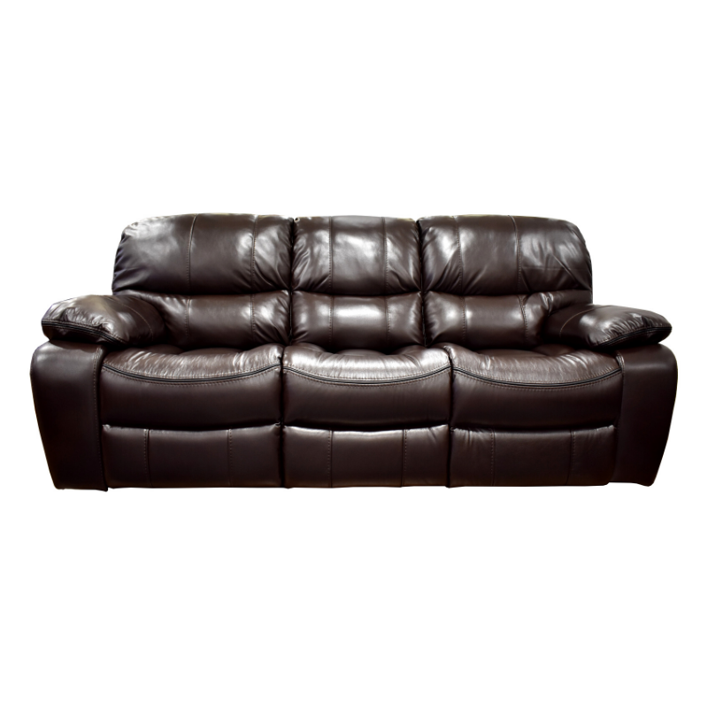Lugano Sofa 3+2+1 Brown Leather/PVC LK076