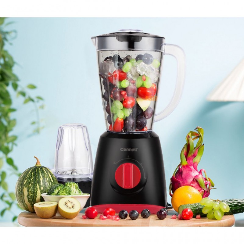 Cornell CBLS400BK 1.5L Black Plastic Blender With Grinder