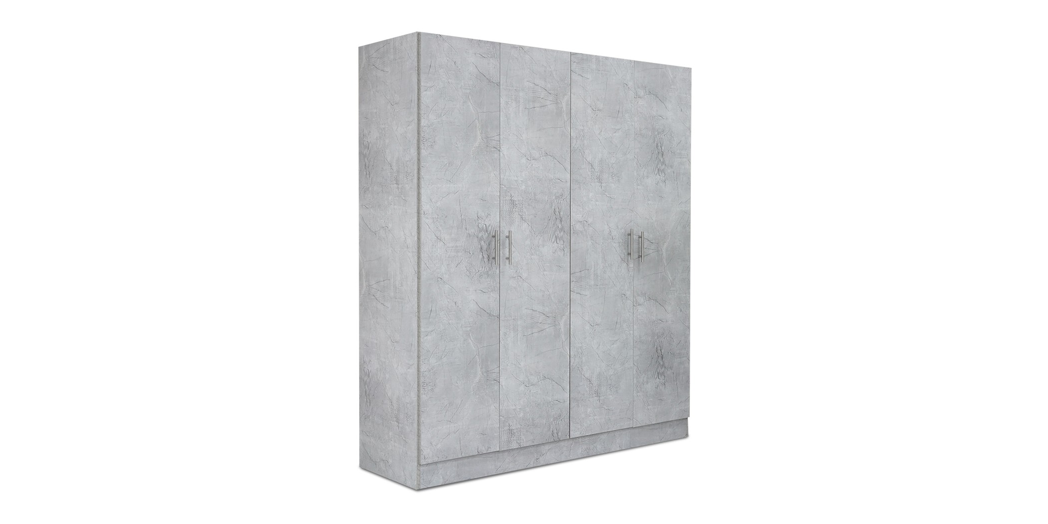 Rio Wardrobe 4 Doors MDF Grey