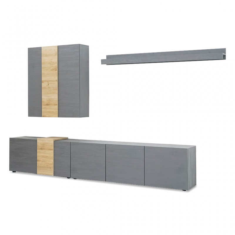 Venus TV Unit With 7 Doors Titanio