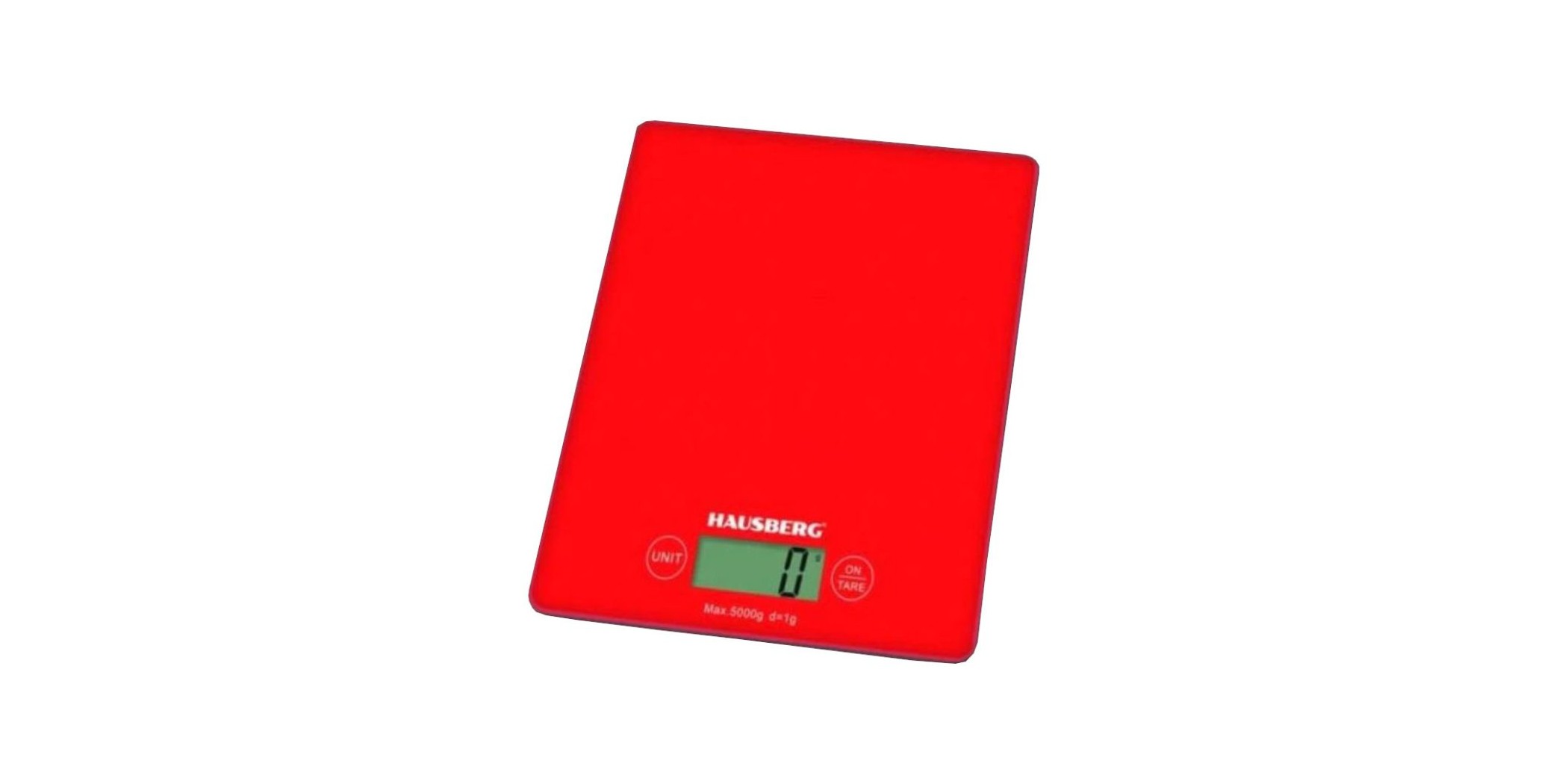 Hausberg HB-6011RS Red Glass Digital Kitchen Scale 2YW "O"