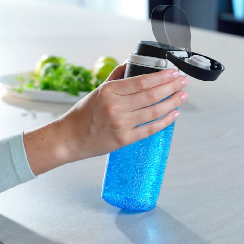 Leifheit LE020BTL Drinking 550ml Light Blue Tritan Flip "O"