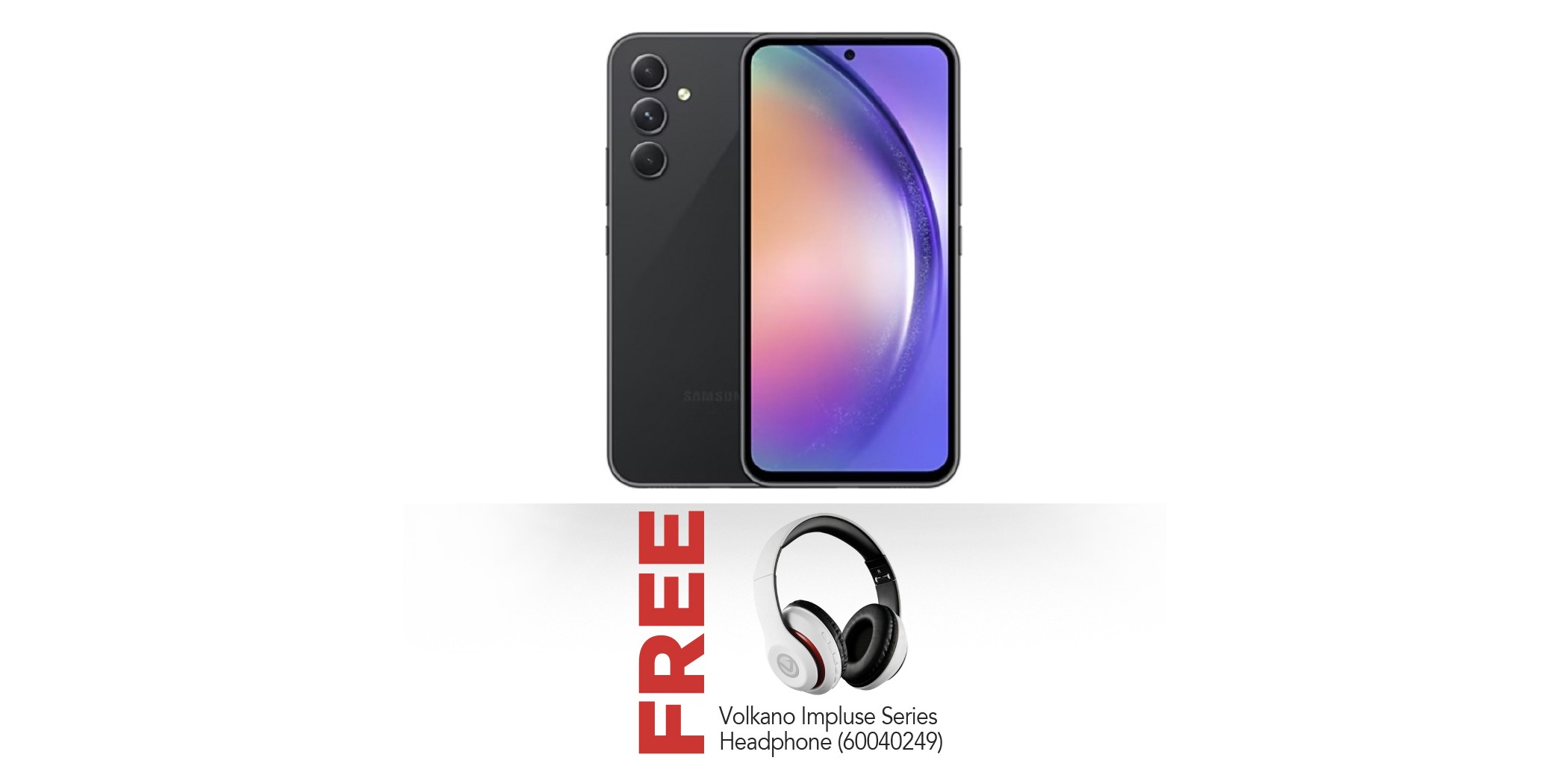Samsung Galaxy A54 Black - 128GB 5G & Free Volkano Impulse Series ...