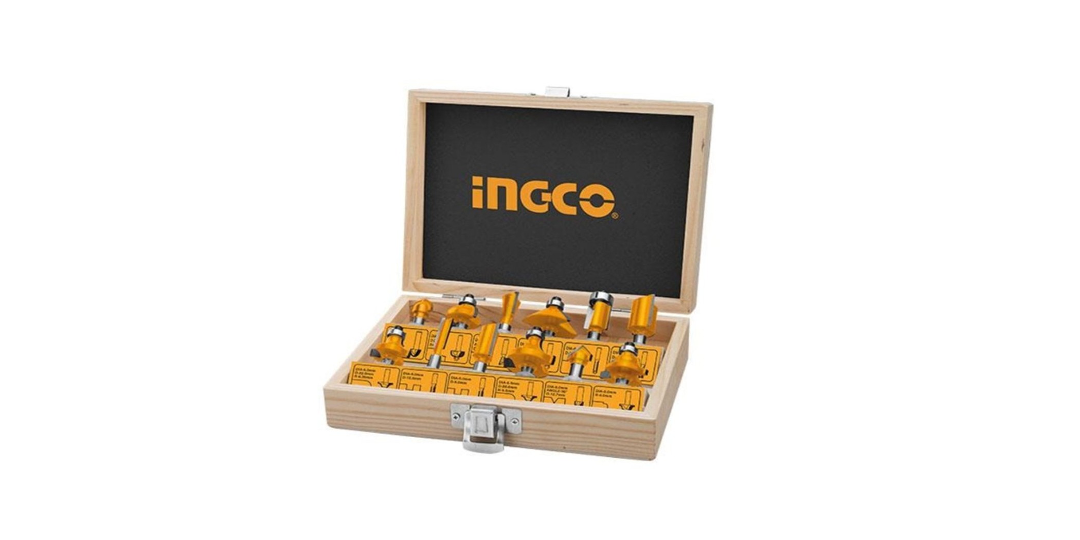 Ingco 12Pcs Router Bits AKRT1221