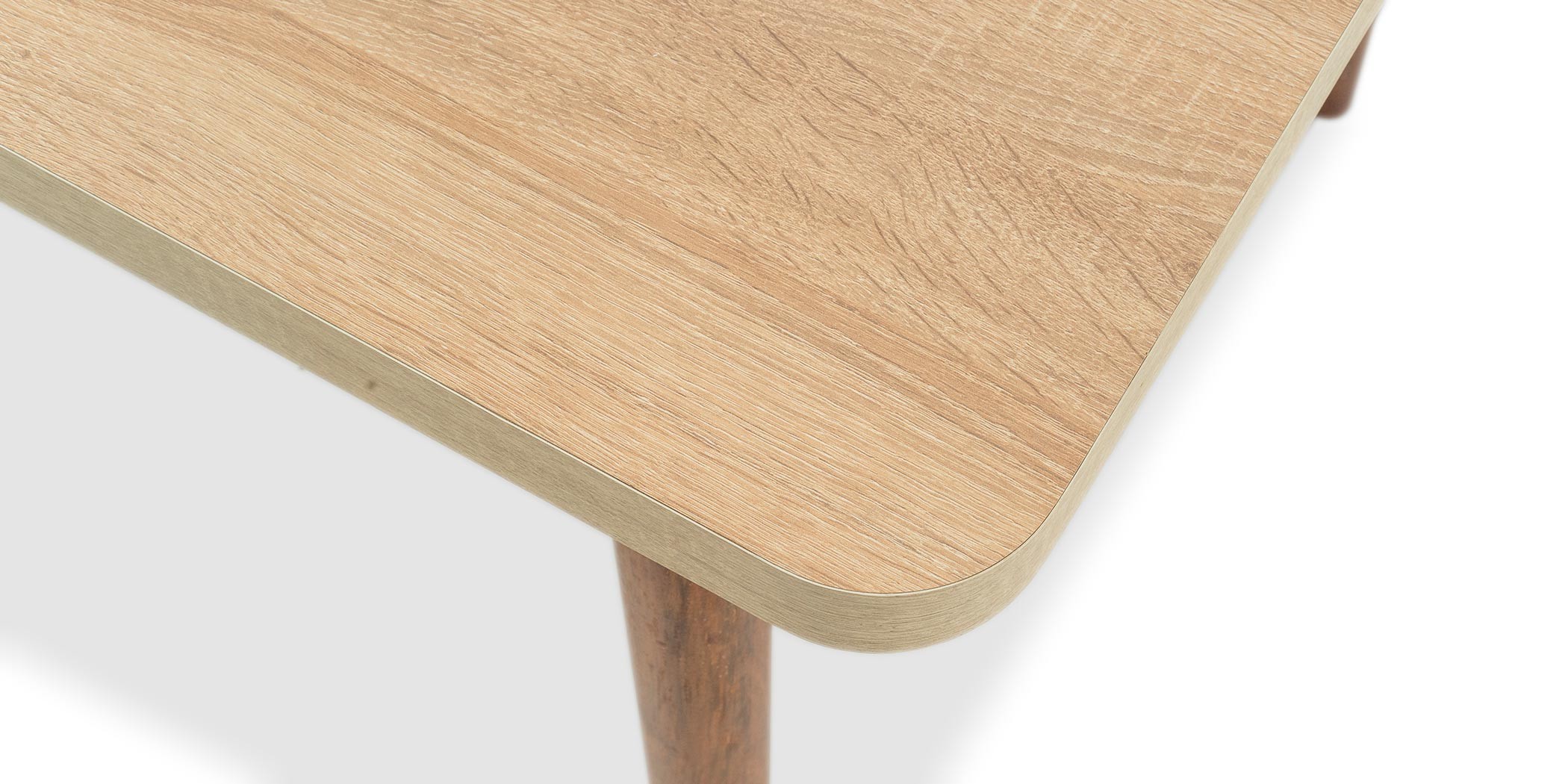 Miray Table & 8 Chairs Light Brown Fabric