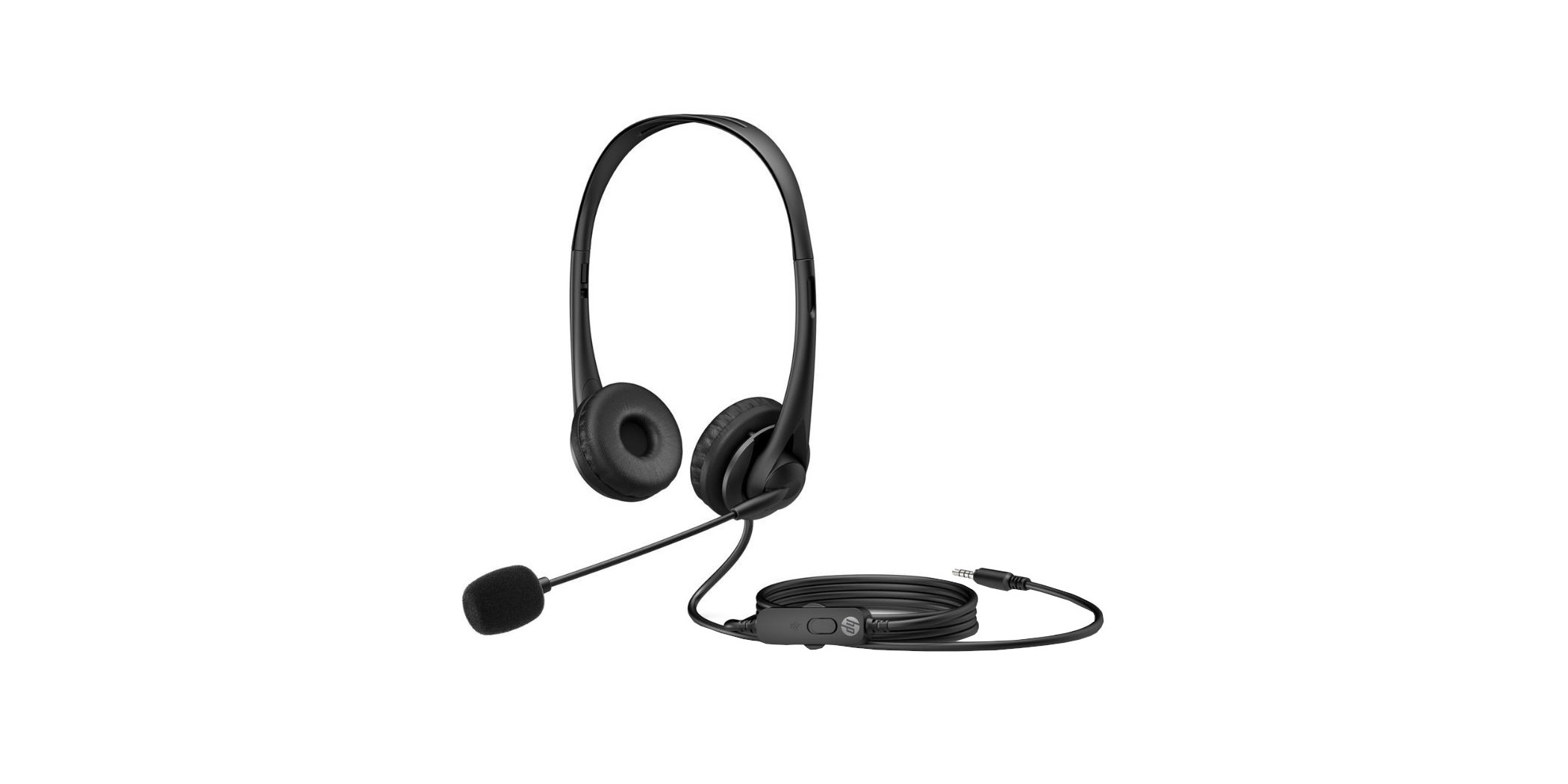 HP Wired 3.5mm Stereo Headset - Black