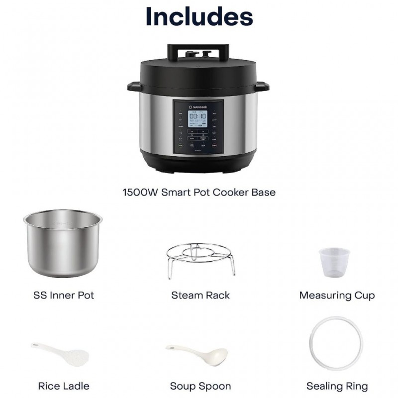 Nutricook NC-SP210L 9.5L 2YW Smart Pot 2 Plus With Stainless Steel Pot "O"
