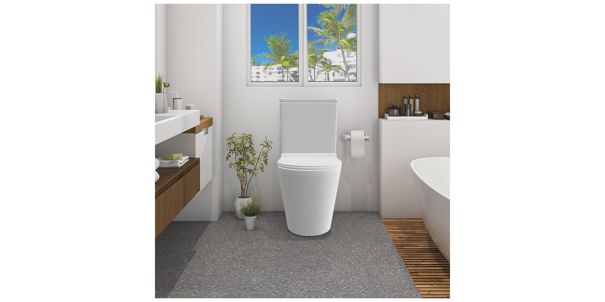 Jaquar Vignette Rimless Bowl With Cistern VGS-WHT-81753P180UFSMZ