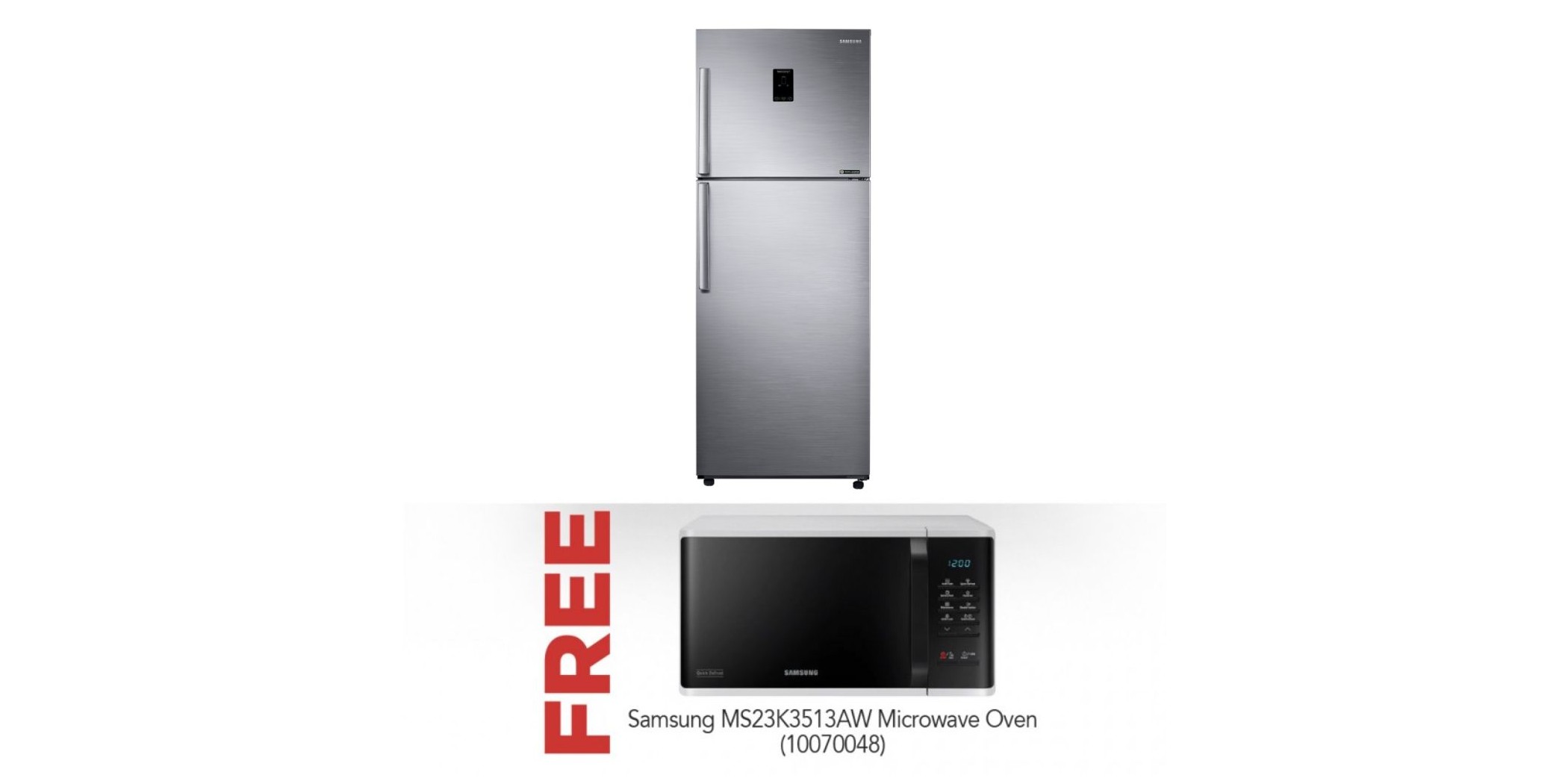 Samsung RT38K5400S9/EF Refrigerator & Free Samsung MS23K3513AW ...