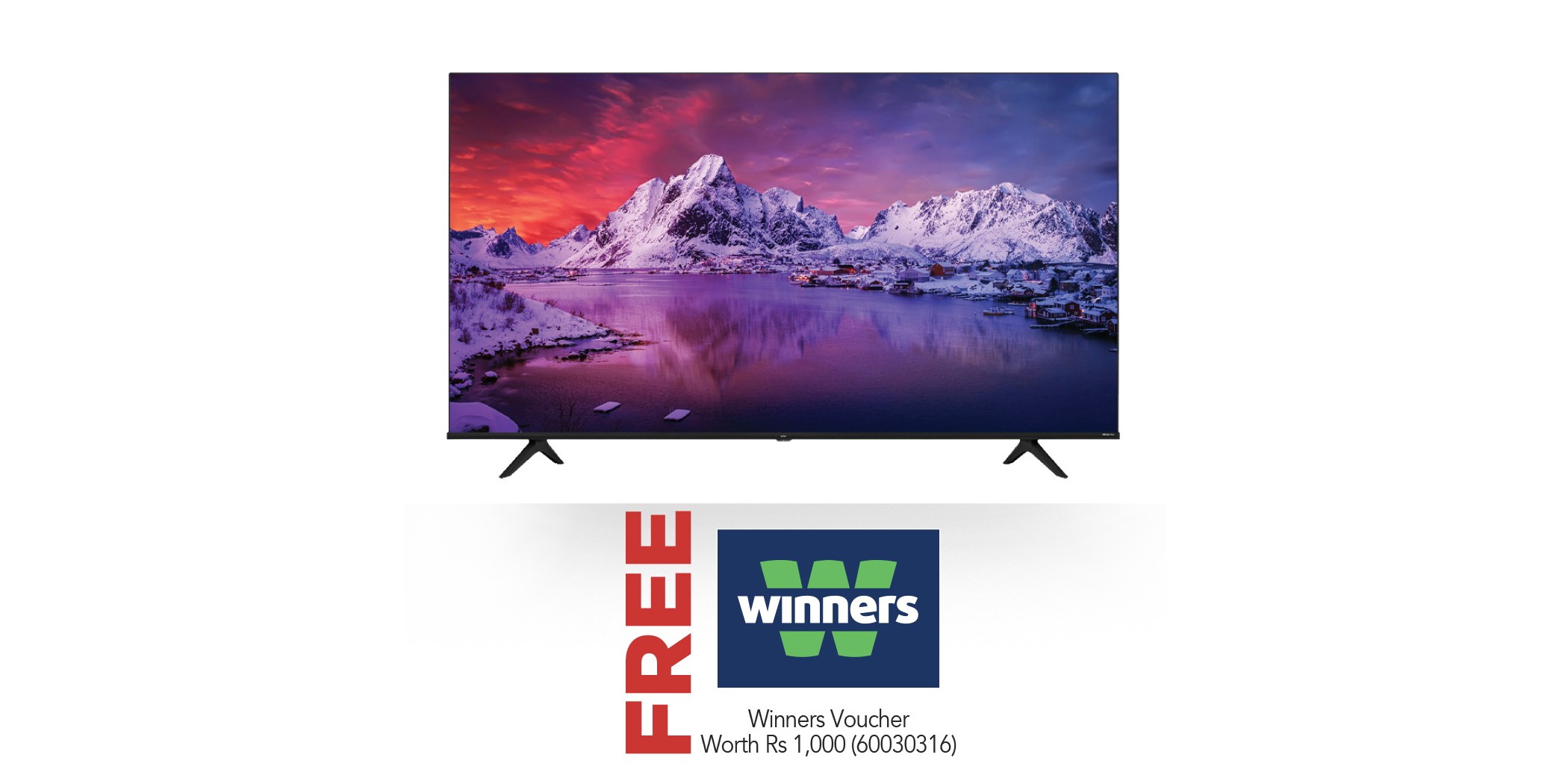 Orion OTV-50UVS 4K Smart TV & Free Winners Voucher Rs 1000