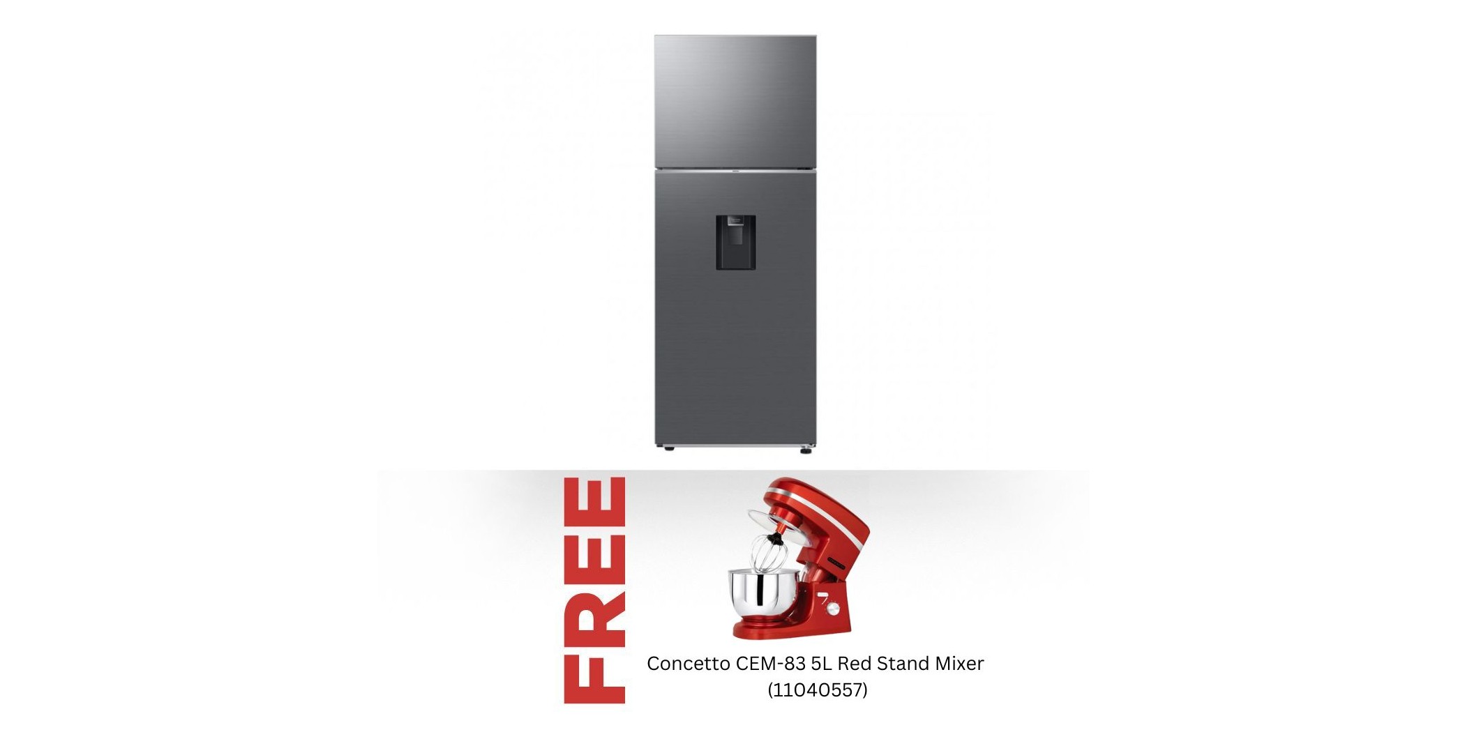 Samsung RT47CG6722S9 Refrigerator & Free Concetto CEM-83 5.2L Red Stand ...