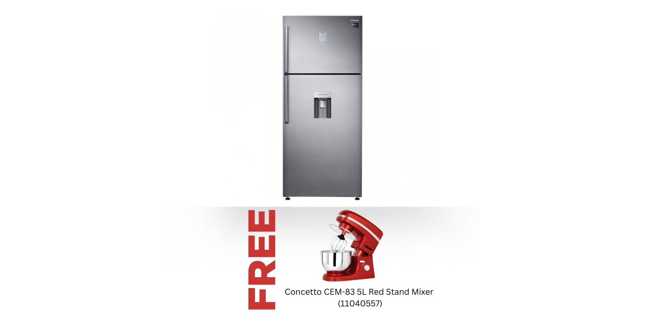 Samsung RT53K6510SL/EF Refrigerator & Free Concetto CEM-83 5.2L Red ...