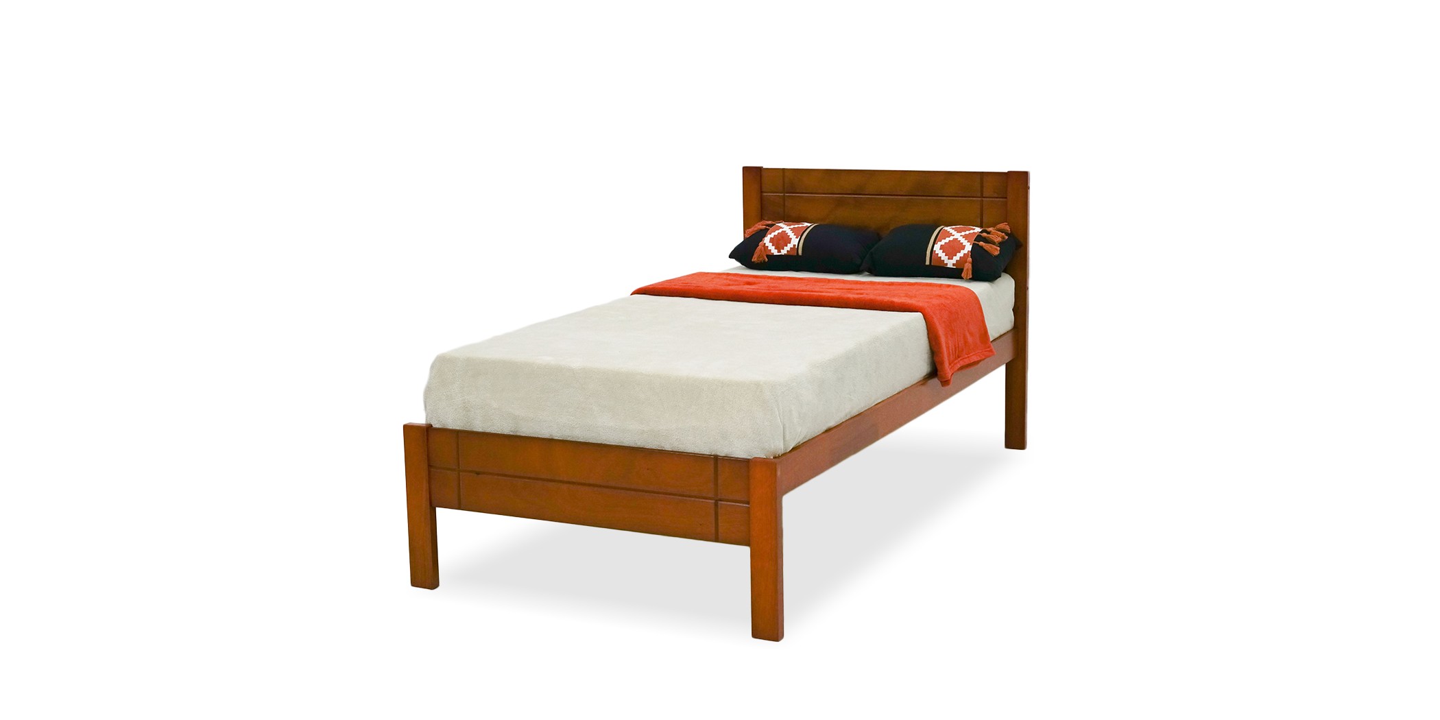Cross Bed 90x190 cm Dirty Oak