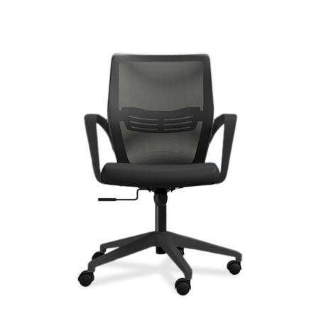 Sally Office Chair Black Frame And Black Fabric
