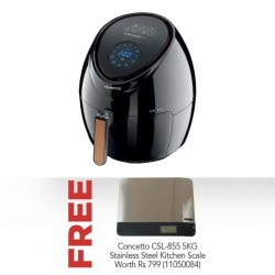 Kenwood HFP50.000BK 5.5L Digital BK Air Fryer & Free Concetto CSL-855 ...