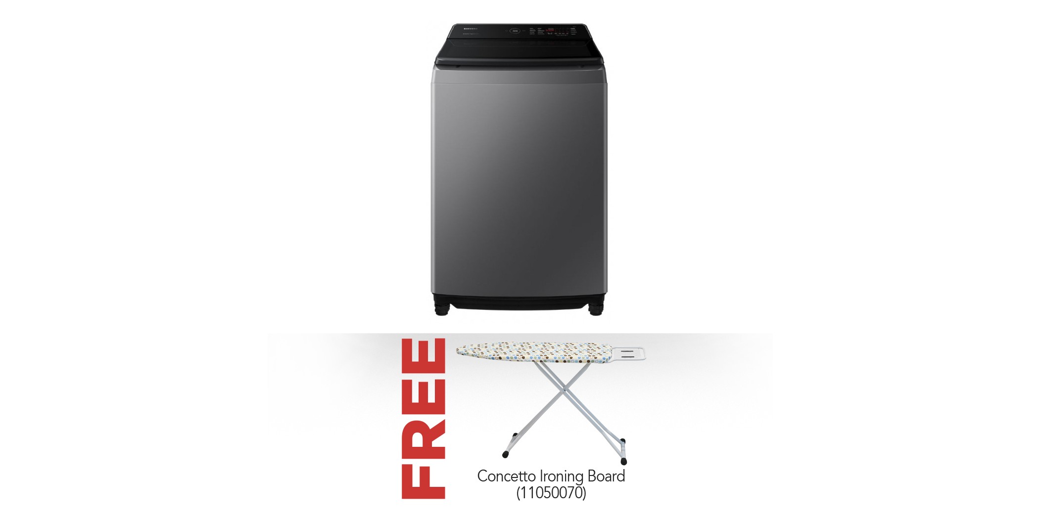 Samsung WA16CG6745BD Washing Machine & Free Concetto CAH-074 110x33cm ...