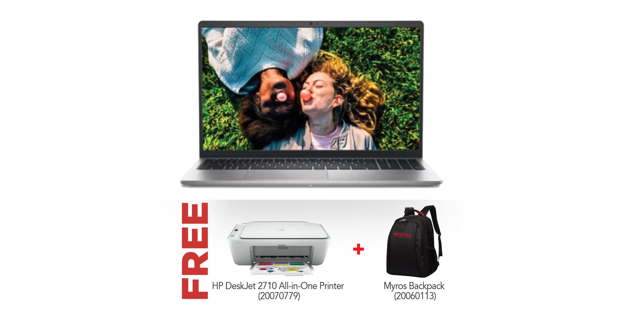 Dell Inspiron 3520 Core i7 Silver & Free HP DeskJet 2710 All-in-One ...