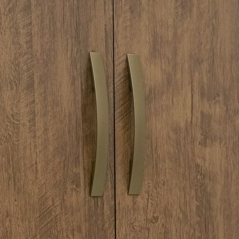 Cuba Wardrobe 6 Doors Brown & 2 Drawers