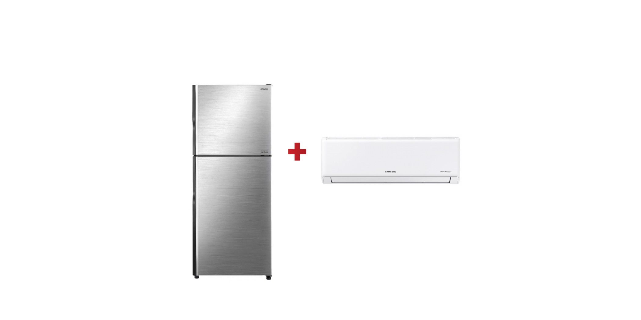 Hitachi R-VX441PRU9 Refrigerator & Samsung AR12BVHGAWK Air Conditioner