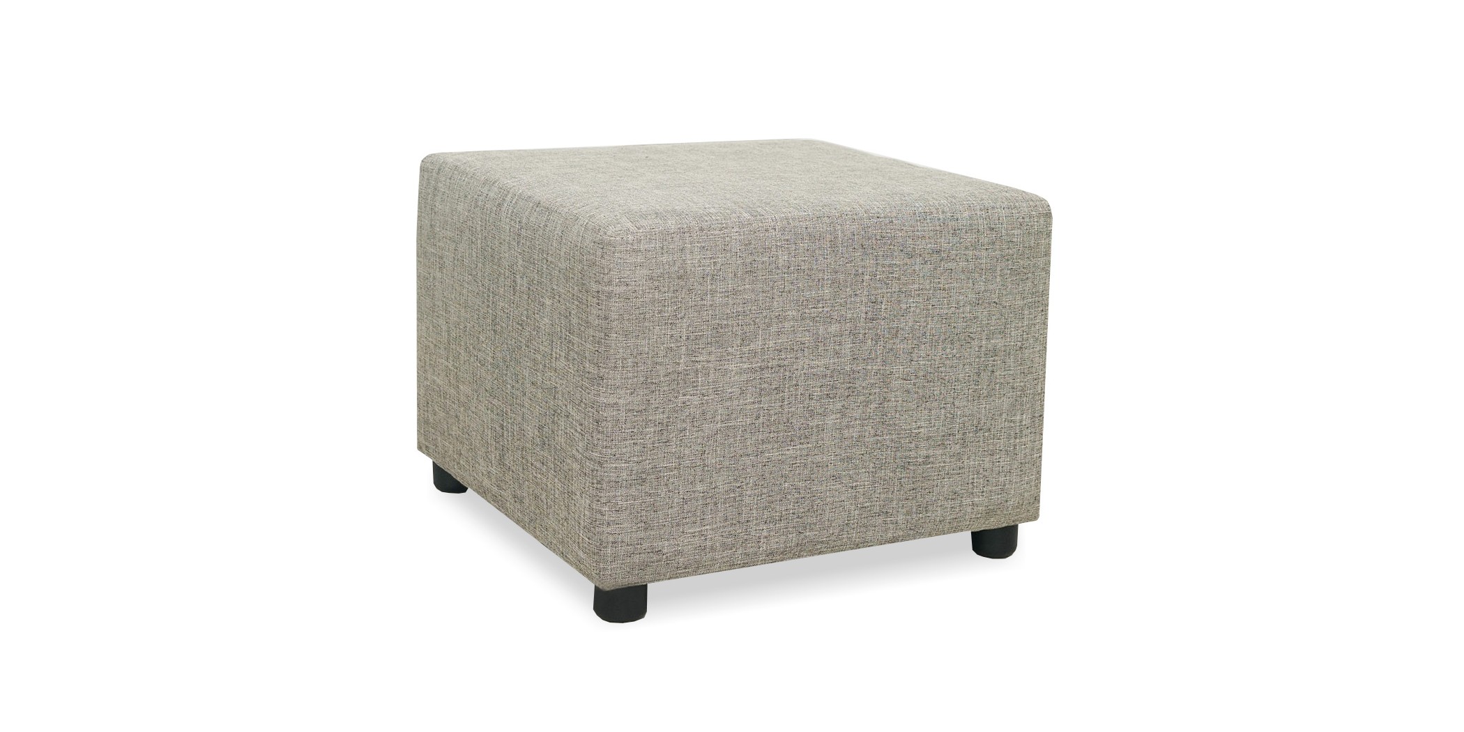 Picasso Ottoman in Plain L.Grey Fabric