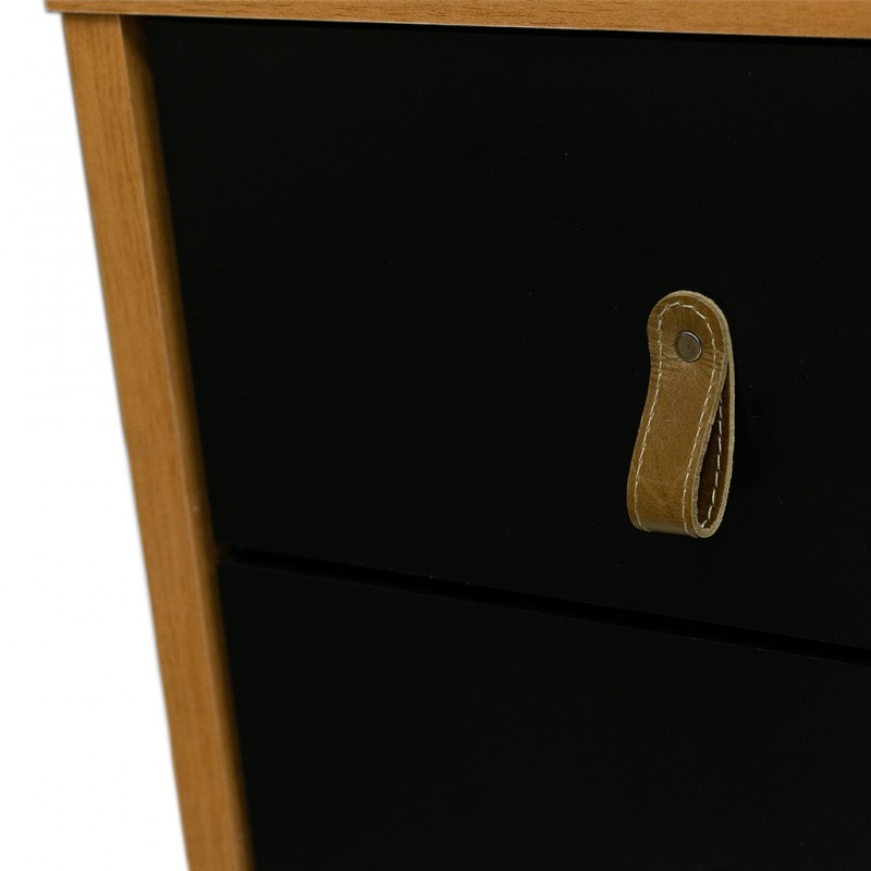 Valencia Desk Almond Clean/Black Matte Color