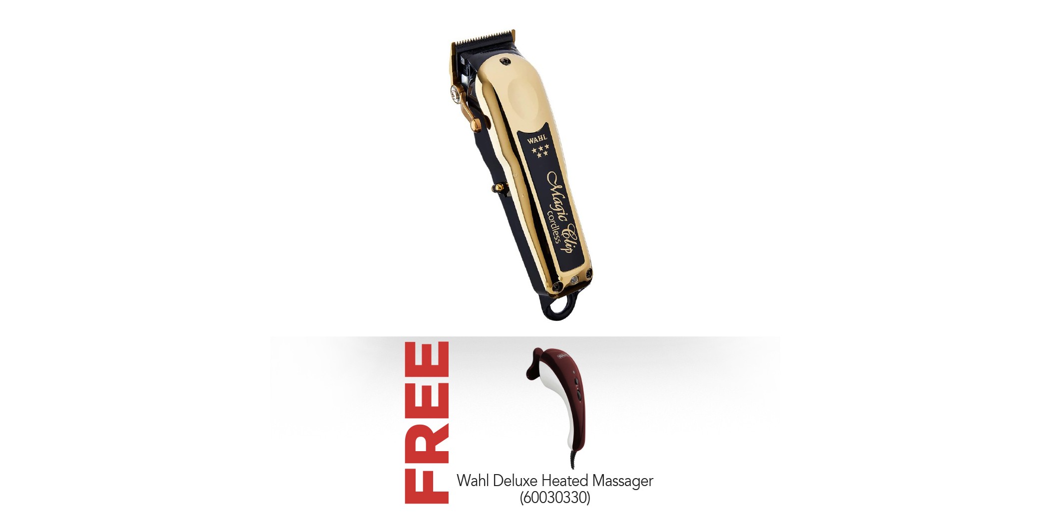 Wahl 3024577 Magic Clip Gold Cordless Clipper 2yw O And Free Wahl 4295