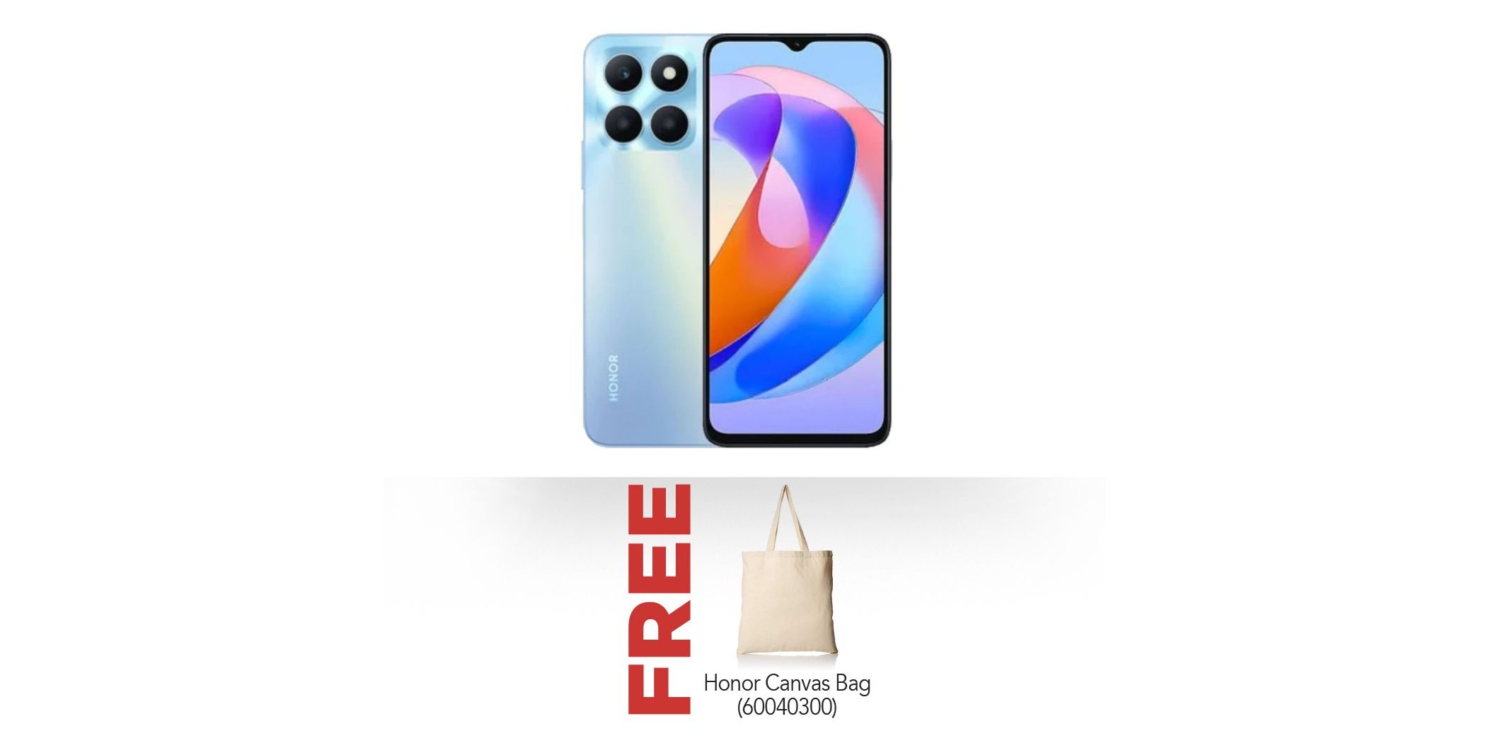 HONOR X6A Silver & Free Honor Canvas Bag