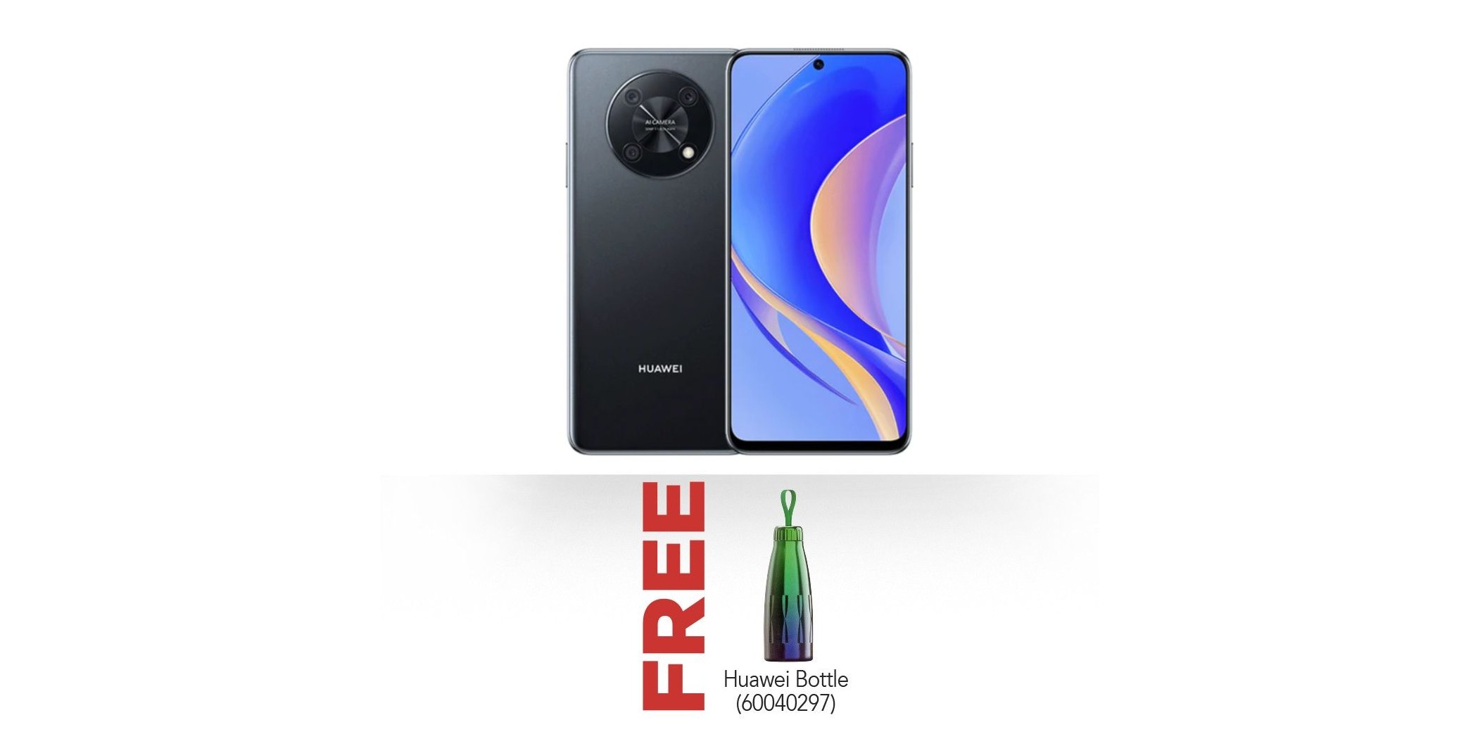 Huawei Nova Y90 Midnight Black & Free Huawei Bottle