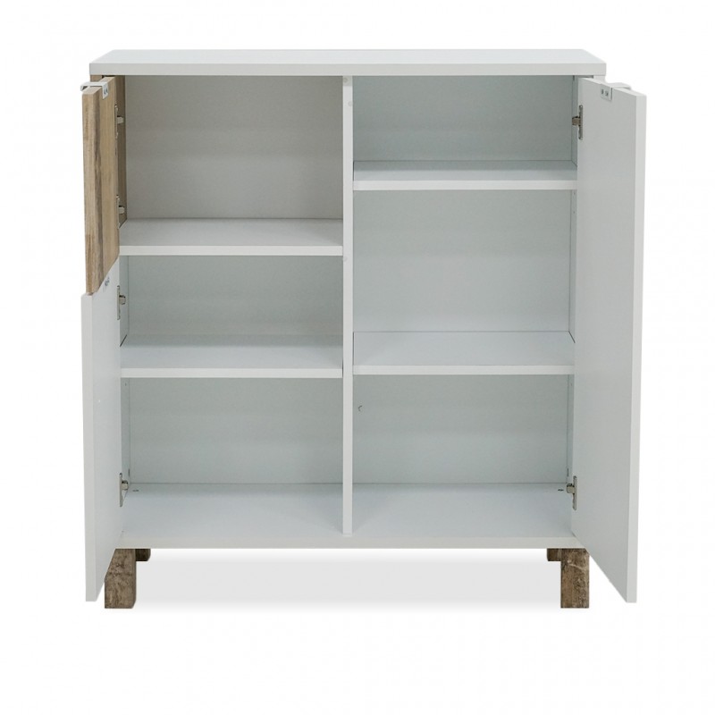 Menorca Storage Unit With 3 Doors White Color