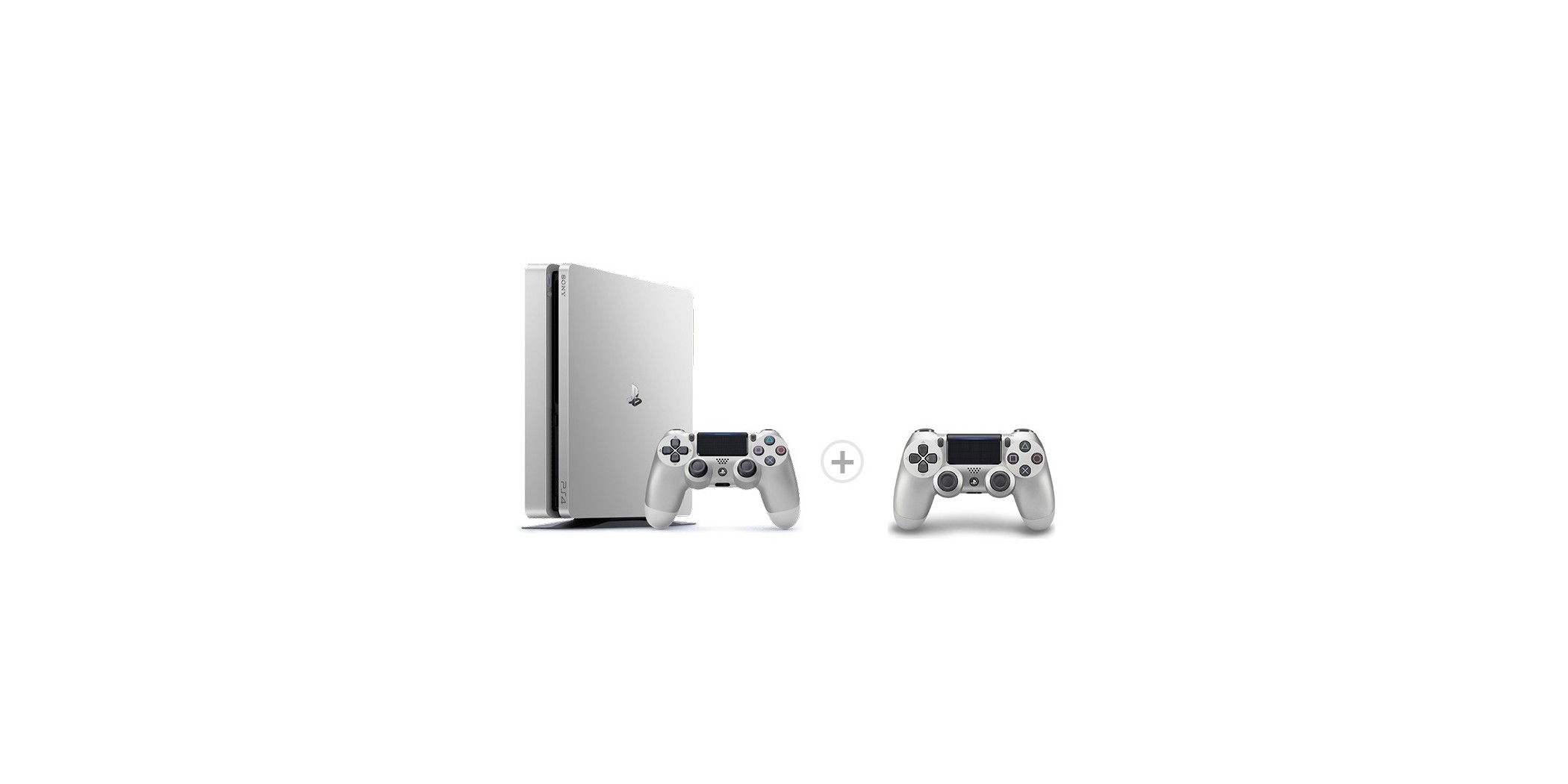 Sony PS4 500GB Silver+Extra Controller
