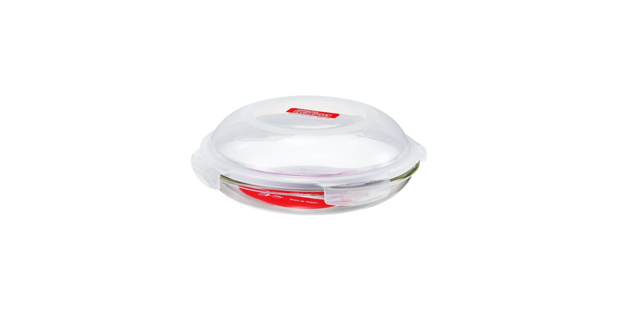 Lock & Lock LLG884 Dome 21cm Oven Glass 210 x 80mm - HC370