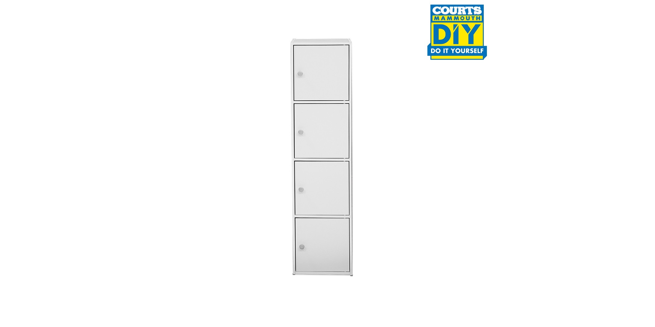 Nexus Storage 4 Doors & 4 Tiers White