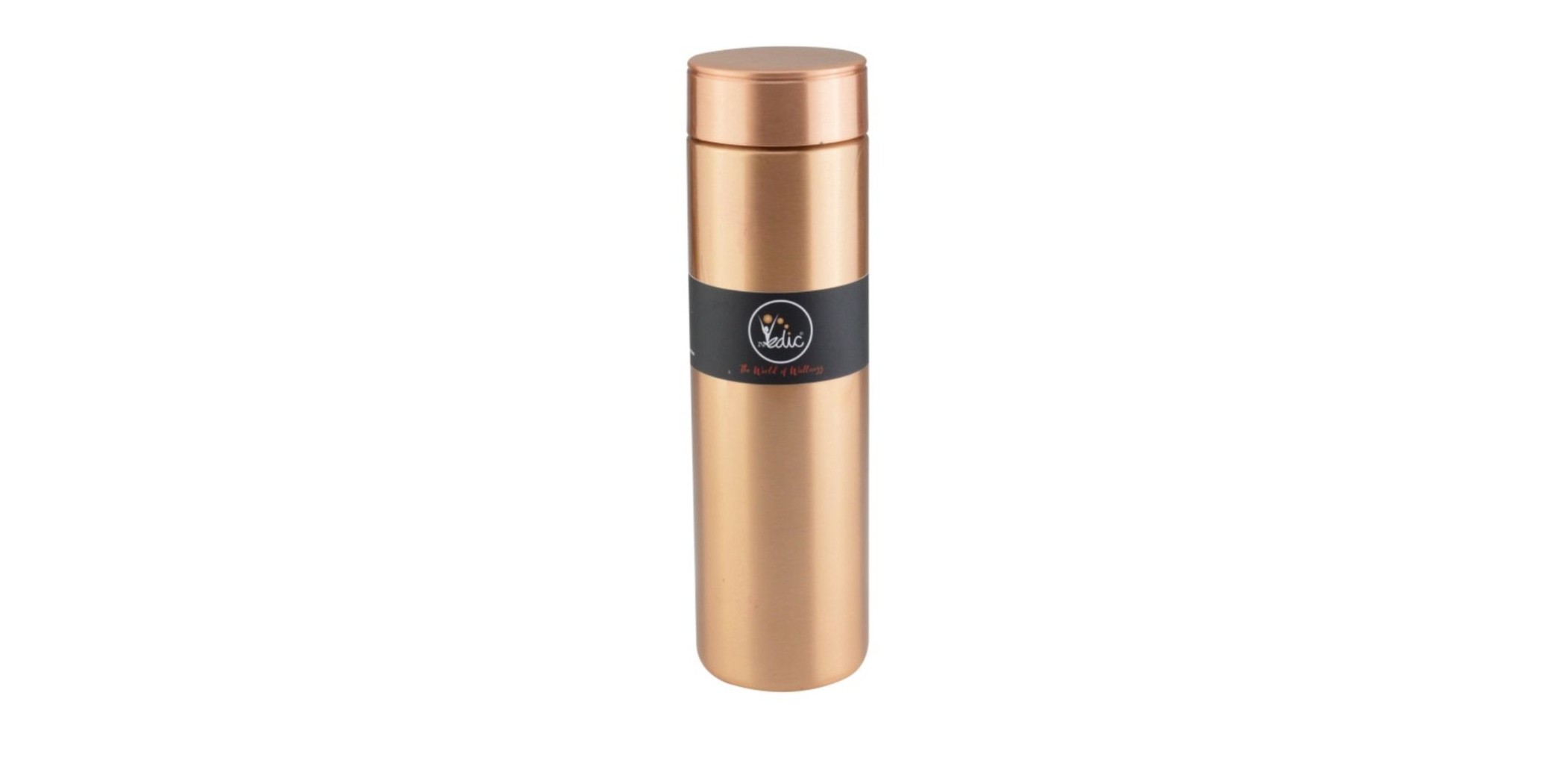 Dr Vedic DRV001 Matt Finish 1050ml Sleek Copper Bottle "O"